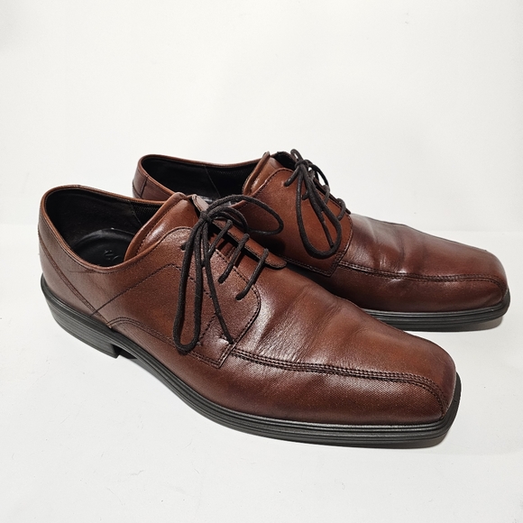 Ecco | Shoes | Ecco Mens Dress Shoe Sz Us 2 Eu 46 Helsinki Bike Toe ...